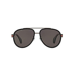 Gucci GG0447S - 001 Sunglasses Black w/ Grey Polarized Lens 58mm