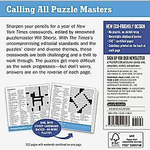 The New York Times Daily Crosswords Page-A-Day Calendar for 2021