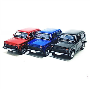Scale Vehicles Model Alloy Car Diecasts & Toy Vehicles Metal Toy Car Model Simulation Collection Toys for Children 1/32 for Lada for NIVA (Color : Red)