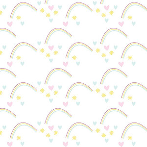 Hello Spud - Rainbows Fitted Crib Sheet Organic Cotton Jersey - Super Soft