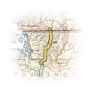 Pacific Crest Trail: Washington North Map [Canada to Snoqualmie Pass] (National Geographic Topographic Map Guide, 1002)