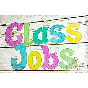 Teacher Created Resources Shabby Chic 5-Inch Sassy Font Letters (77161)