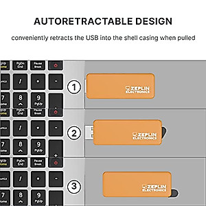 ZEPLIN ELECTRONICS ZP6 USB Flash Drive 128GB - Orange