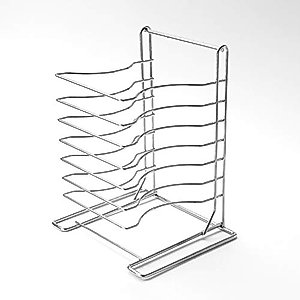 American Metalcraft 19107 Pizza Rack, 7 Tier, 15" Height, 10" Width, 12" Length