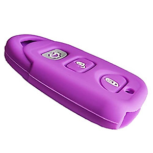 Smart Key Fob Covers Case Protector Keyless Remote Holder for 2006-2019 Hyundai Elantra Genesis Sonata Kia Sorento Forte Optima.Purple