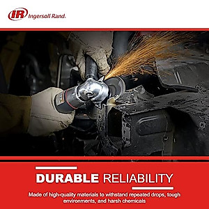 Ingersoll Rand 3445MAX Air Angle Grinder/Cutoff Tool, 4.5" Wheel, 12,000 rpm, 0.88 hp, 5/8"-11 Thread, Rear Exhaust