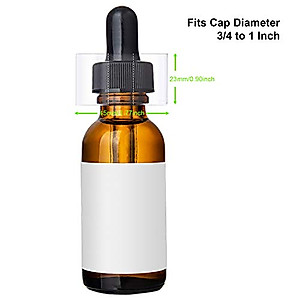 Shrink Bands,45x23mm 200Pcs Clear Perforated Shrink Bands for Bottles, Jars, Lip Gloss Tubes Fits Cap Diameter 3/4 to 1 Inch, 2 Mil