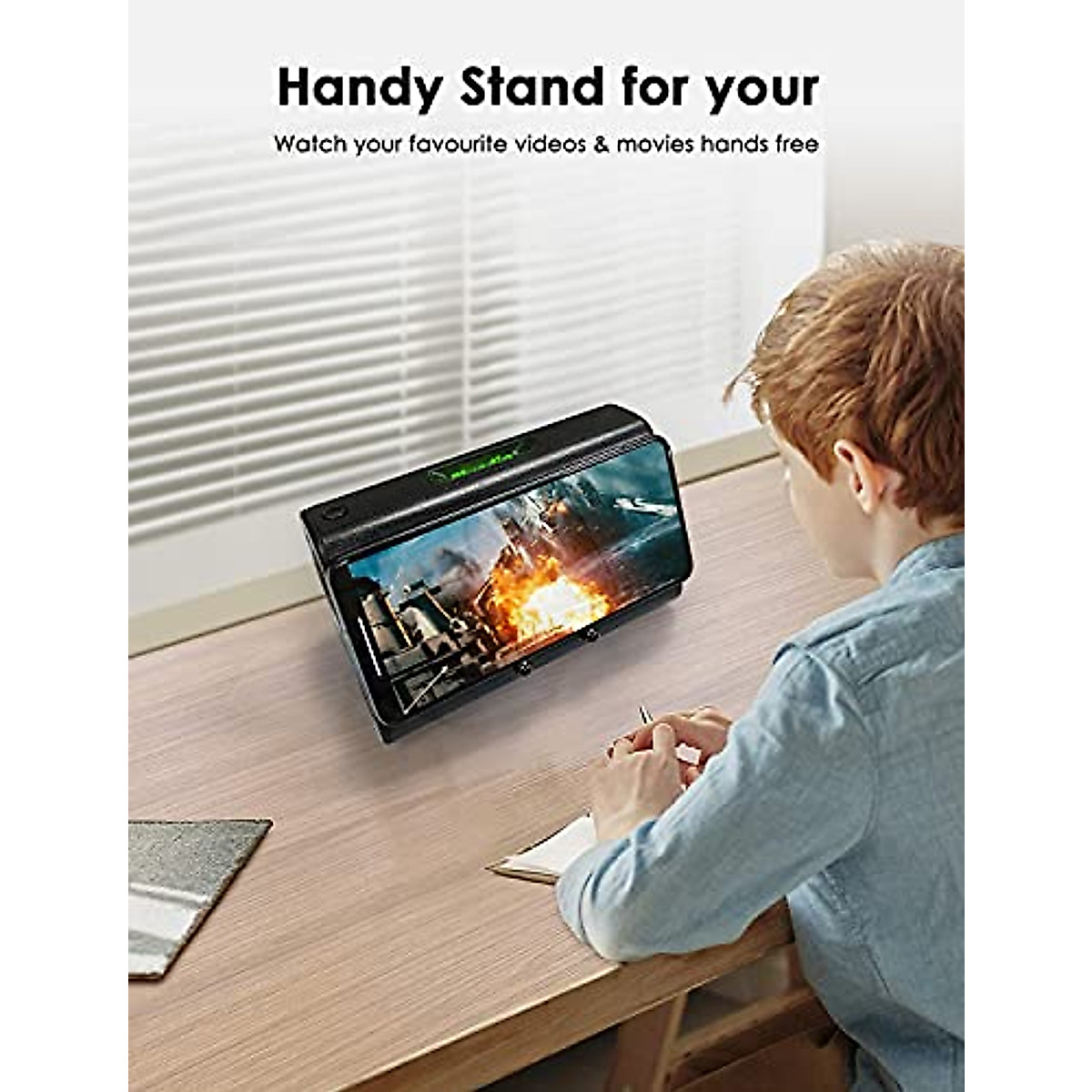 Bluedio Ms Mobile Soundbar Wireless Portable Induction Speaker with Sensor Phone Stand Holder Mini Sound Box Loudspeaker