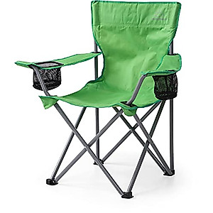 MOUNTAIN SUMMIT GEAR Anytime Chair for Camping, Sports, and The Outdoors w/Carry Bag, Camping Chairs for Adults, Folding Chair for Outside, (by Caddis Sports Inc.)