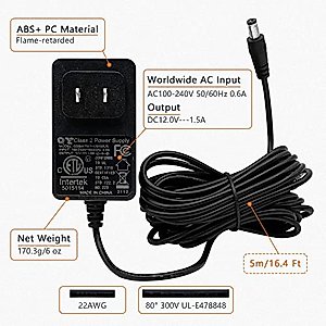 Replacement Part 9004190216 for Masterbuilt Power Adapter, Compatible With Masterbuilt Gravity Series 560/800/1050 XL Grills & Smokers