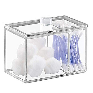 iDesign Clarity Wall Mount Nail Polish Storage Rack with 3 Shelves for Bathroom, Vanity, Closet, Bedroom, Set of 1, Canister