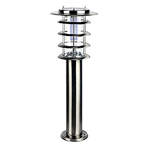 ZZYJYALG Solar Lawn Light Garden Villa Outdoor Light Home Grass Waterproof Modern Simple LED Stainless Steel Stigma Floor Lamp Post Porch Patio Pillar Lamp Street Lantern Table Light