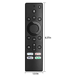 CT-RC1US-19 NS-RCFNA-19 Voice Replacement Remote Control for Insignia and Toshiba Fire TV Edition Televisions 32LF221C19 32LF221U19 43LF621C19 43LF421U19 50LF621U19 43LF711C20 50LF711U20 55LF711C20