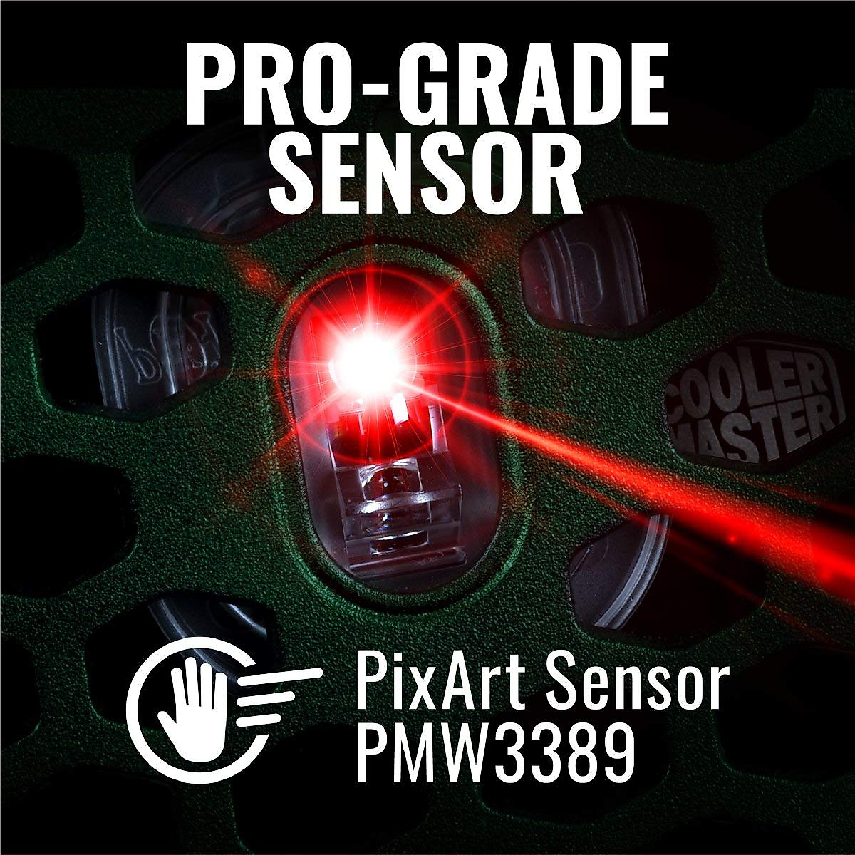 Cooler Master MM711 Wilderness Limited Edition Gaming Mouse with Lightweight Honeycomb Shell, Ultraweave Cable, 16000 DPI Optical Sensor, and RGB Accents