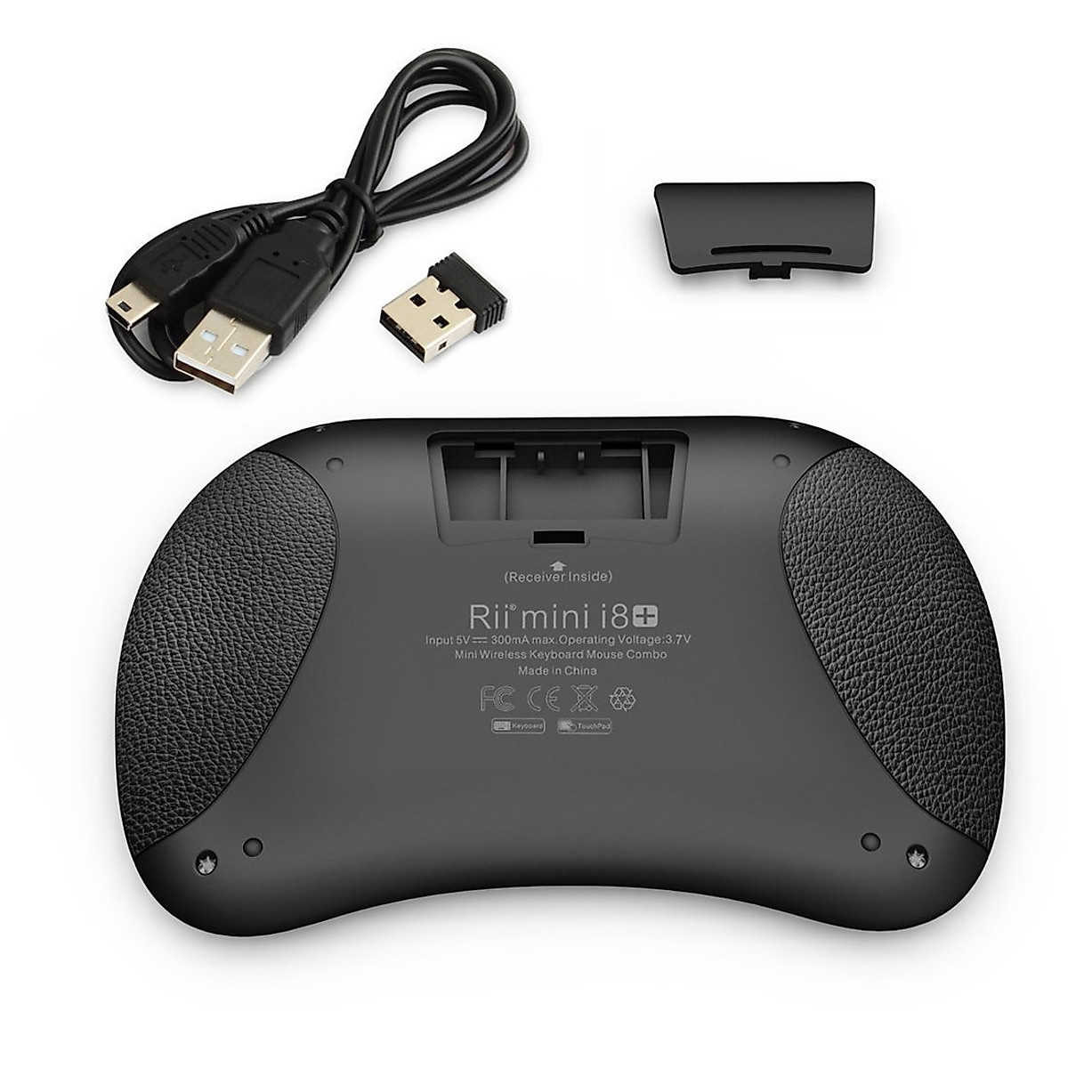 Rii 2.4GHz Mini Wireless Keyboard with Touchpad＆QWERTY Keyboard,LED Backlit,Portable Keyboard Wireless for laptop/PC/Tablets/Windows/Mac/TV/Xbox/PS3/Raspberry Pi .(i8+ Green)