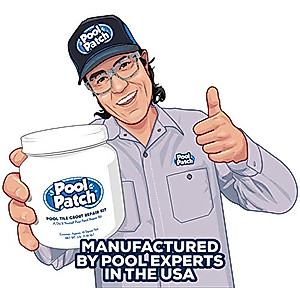 Pool Patch Gray Pool Tile Grout Repair Kit, 3-Pound, Gray