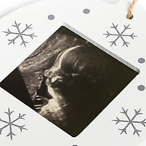 Baby Sonogram Picture Frame, Ultrasound Christmas Ornament (4 Inches)