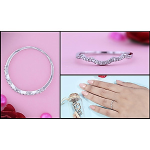 Dazzlingrock Collection Round White Diamond Contour Wedding Band for Women (0.12 ctw. Color I-J, Clarity I2-I3) in 10K White Gold Size 6