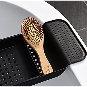 WINGSIGHT Bathtub Tray Expandable Bath Caddy Storage Rack Multifunctional Bathtub Tub Organizer for Deposit Wash Supplies,Book,Wine,Phone,Bathroom,Shower (Gray)