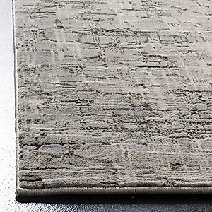 SAFAVIEH Meadow Collection 9' x 12' Grey MDW171F Modern Abstract Area Rug