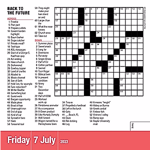 Mensa 10-Minute Crossword Puzzles Page-A-Day Calendar 2023: For Crossword Puzzle Addicts and Word Nerds