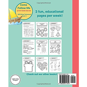 Come Follow Me Activity Book for Kids: 2023 New Testament Weekly Lesson Book for Children, Ages 5-10 (Book 1)