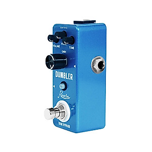 Rowin Analog Dumbler Guitar Effect Pedal with 9V DC 1A Pedal Power Supply