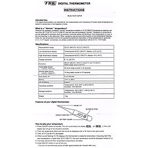 Flexible Tip Digital Fever Alarm Thermometer Oral Rectal Underarm