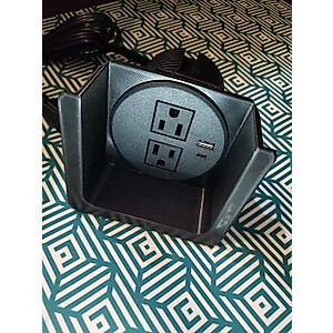 USB-C Power Hub 3⅛in Compatible with Lovesac Sectional in (White, HUB Only, NO power outlet)