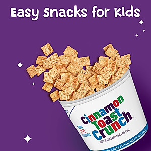 Original Cinnamon Toast Crunch Breakfast Cereal, 4 Pack 8 OZ Cereal Cup