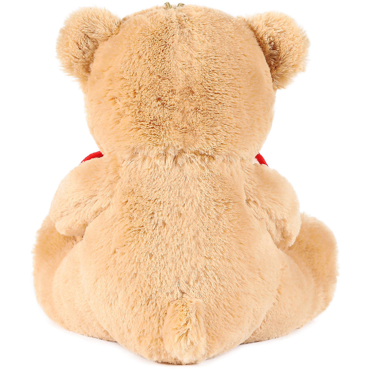 BRUBAKER Teddy Bear with Red Heart - I Love You - 9.84 Inches - Cuddly Plush Toy - Stuffed Animal - Brown