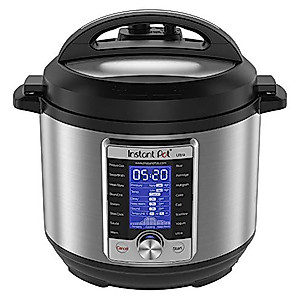 Instant Pot Ultra, 10-in-1 Pressure Cooker, Slow Cooker, Rice Cooker, Yogurt Maker, Cake Maker, Egg Cooker, Sauté, and more, Includes App With Over 800 Recipes, Stainless Steel, 6 Quart
