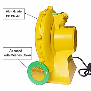 dobvyvn Air Blower 550 Watts, Bounce House Blower for inflatables Jump House, Inflatable Castle and Jump Slides, Efficient and Convenient Commercial Inflatable Blower for Bounce House (Style C)
