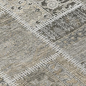 Addison Rugs Chantille ACN635 Taupe 9' x 12' Indoor Outdoor Area Rug, Easy Clean, Machine Washable, Non Shedding, Bedroom, Living Room, Dining Room, Kitchen, Patio Rug