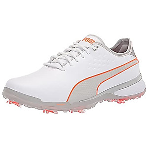 PUMA Men's Proadapt Delta Golf Shoe, White-Gray Violet, 12