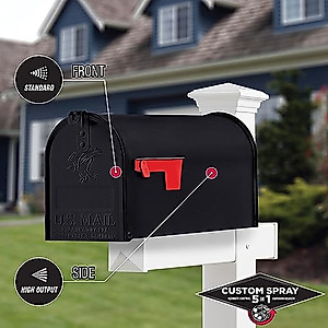 Rust-Oleum 376869 Stops Rust Custom Spray 5-in-1 Spray Paint, 12 oz, Satin Black