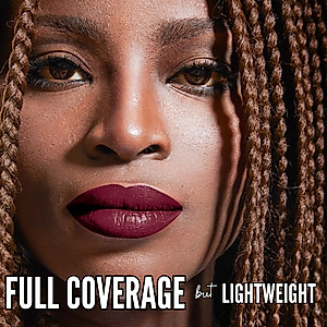 Mynena Burgundy Red Long-Lasting Matte Liquid Lipstick Intense Color Smudge-Proof & Waterproof Comfortable Hydrating Shea Butter Vegan & Cruelty-Free | Emma