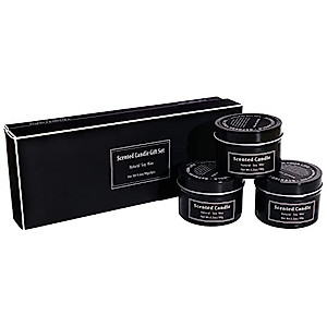 Family Scented Candles, Scented Candles, Fragrance and Soybean Pot Candle Gift Set - 3 Package, 9.6 Ounces, Lavender | Orange Flower | Annatto Candles