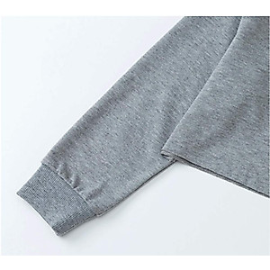 G-Amber Girls Long Sleeve Sweatshirts Kids Crop Print Funny Letters Fashion Pullover Tops Grey Sorry I'm Not Listening