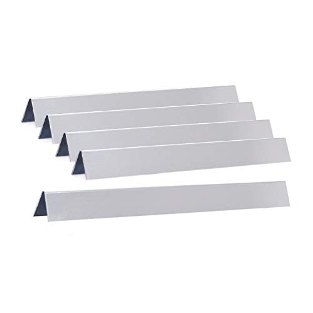 GasSaf 24.5 inch Flavorizer Bar Replacement for Weber 7539, 7540, Genesis 300 Series E-310, E-320, S-310, S-320, EP/CEP 310 & 320 (with Side Mounted Control Panels), 5-Pack Stainless Steel Flavor Bar