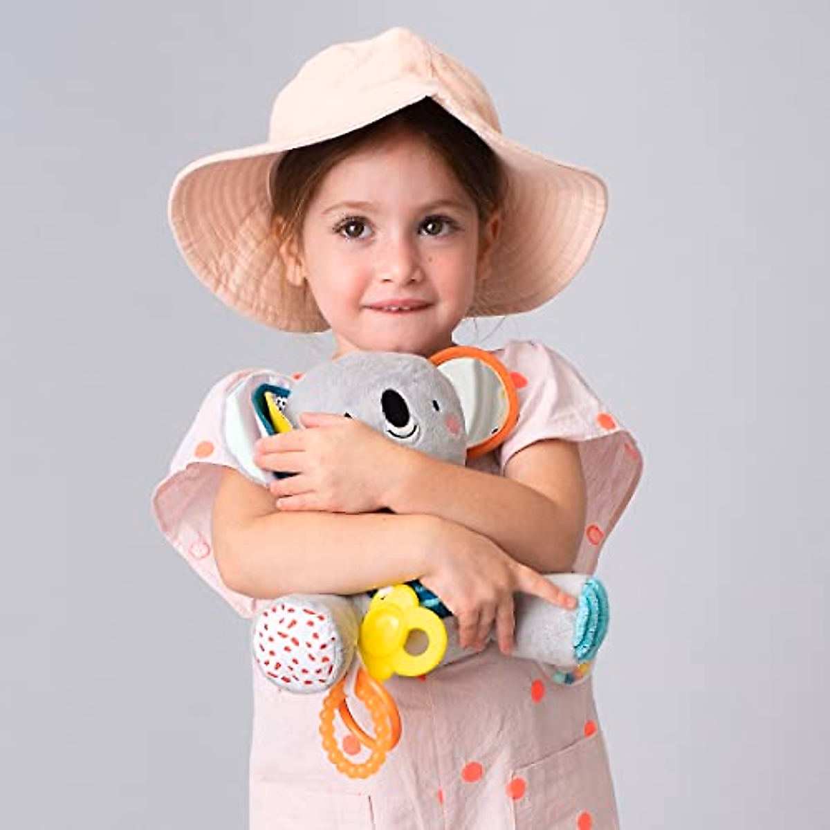 Taf Toys Kimmy The Koala Developmental Soft Activity Toy, Newborn Toys & Baby Toys 3-6 Months | Helps Develop Motor Skills | Perfect for Multi-Sensory Play with A Mirror, Teether, Textures & Sounds