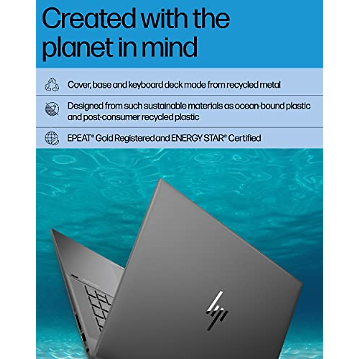 HP ENVY x360 Convertible 15-inch Laptop, AMD Ryzen 7 5825U processor, AMD Radeon Graphics, 8 GB RAM, 512 GB SSD, Windows 11 Home (15-eu1026nr, Nightfall black aluminum) (Renewed)