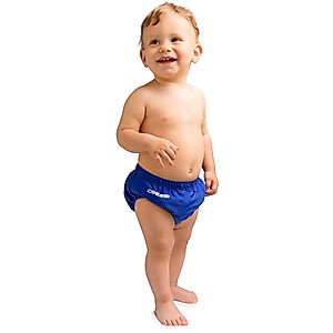 Cressi Baby Infant Soft Reusable Swim Diaper, Blue, Medium (9/12 Months)