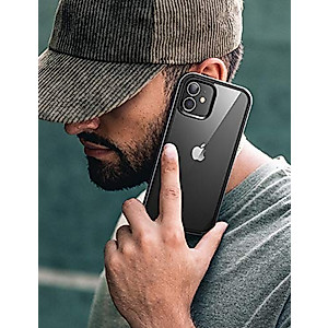SUPCASE Unicorn Beetle Edge Series Case Designed for iPhone 11 (2019 Release) 6.1 Inch, Slim Frame Case with TPU Inner Bumper & Transparent Back (Black)