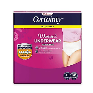 Walgreens Certainty Women's Underwear, Maximum Absorbency X-Large 38.0ea
