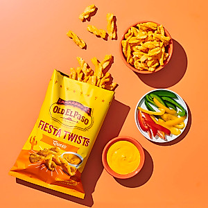 Old El Paso Fiesta Twists, Queso Cheese, Crispy Corn Snacks, 5.5 oz