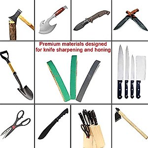12 PCS 1/2" x 10" Coarse, Medium and Fine Grits Replacement Belt Kit for Work Sharp WSCMB Combo Knife Sharpener