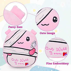 MOFUSAN 12'' Get Well Soon Axolotl Plush Toy, Get Well Soon Cute Axolotl Stuffed Animal Soft Axolotl Plush ies Pillow for Kids Patient Feel Better Sympathy Gifts Condolences Memorial Loved (Axolotl)