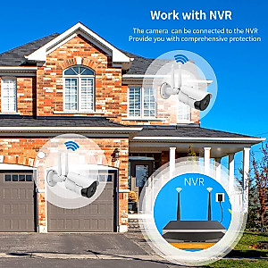 WEILAILIFE (3.0MP & 2-Way Audio)Dual Antennas Security Wireless Camera Outdoor, 2K WiFi Home IP Bullet Exterior Surveillance Camera