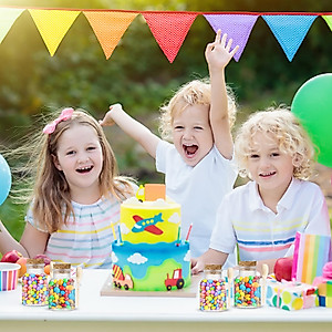 FoldTier 24 Pcs Small Jars with Spoons and Cork Lid Plastic Jar Bulk Bath Salt Jars 3.4 oz Mini Clear Food Storage Containers Kitchen Canisters Wedding Birthday Favor for Candy Spices Honey Tea Coffee